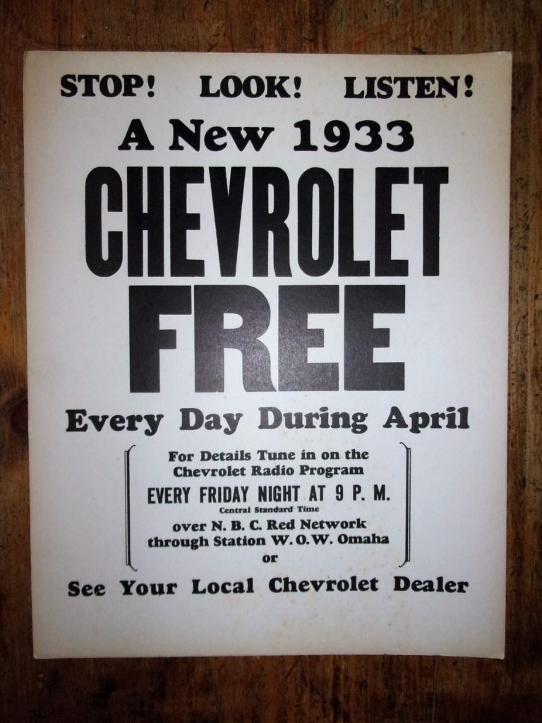 Chevrolet Radio Program – American Car Historian