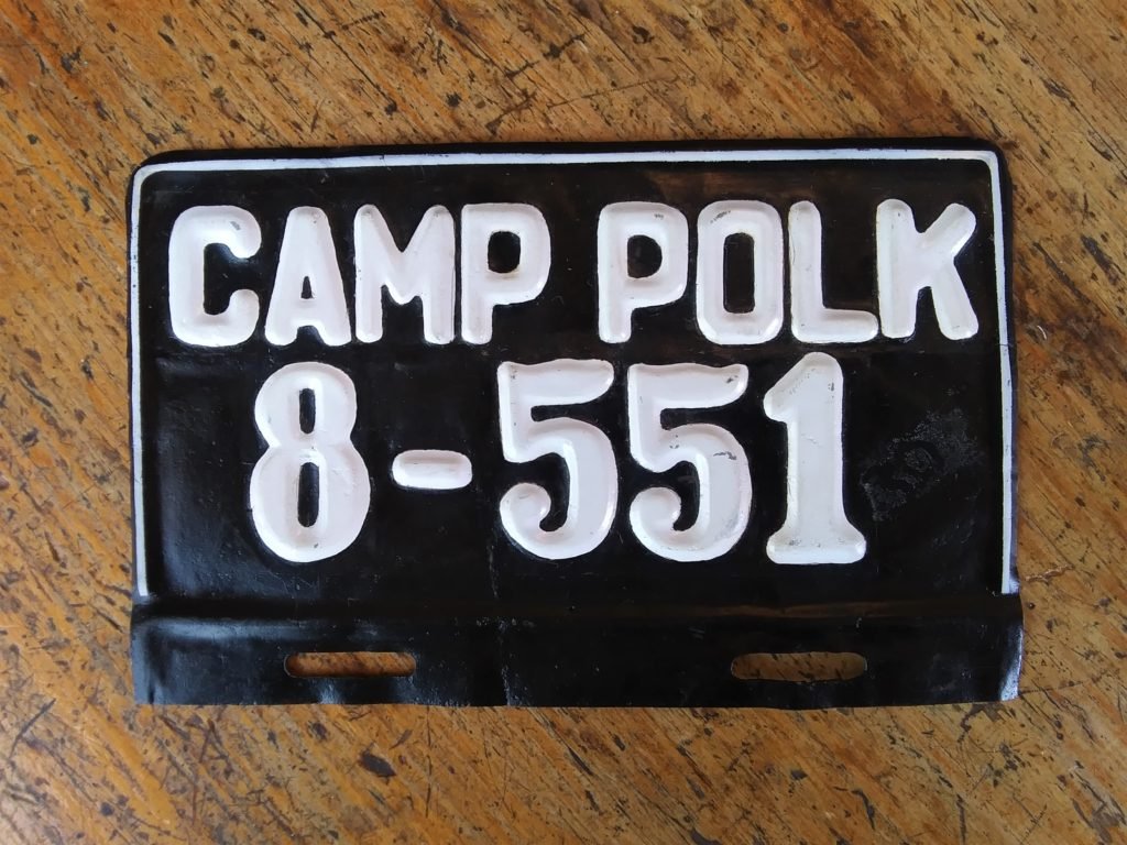 Camp Polk License Plate Topper – American Car Historian