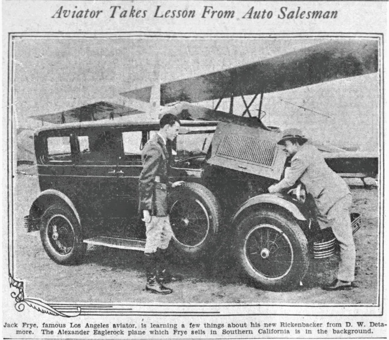 Cool Photo: Jack Frye Buying A Rickenbacker – American Car Historian