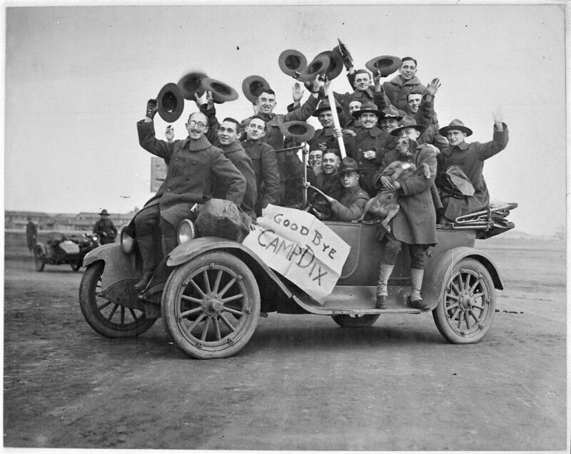 WW1 Soldiers Leaving Fort Dix in a Dodge Brothers Car – American Car ...